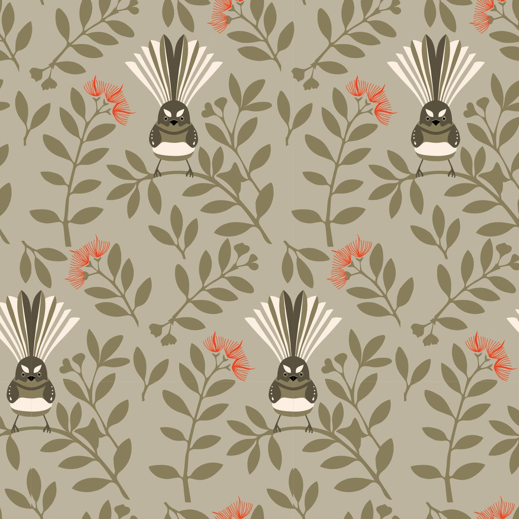 PIWAKAWAKA PRINT by Jacqueline Anne Roper