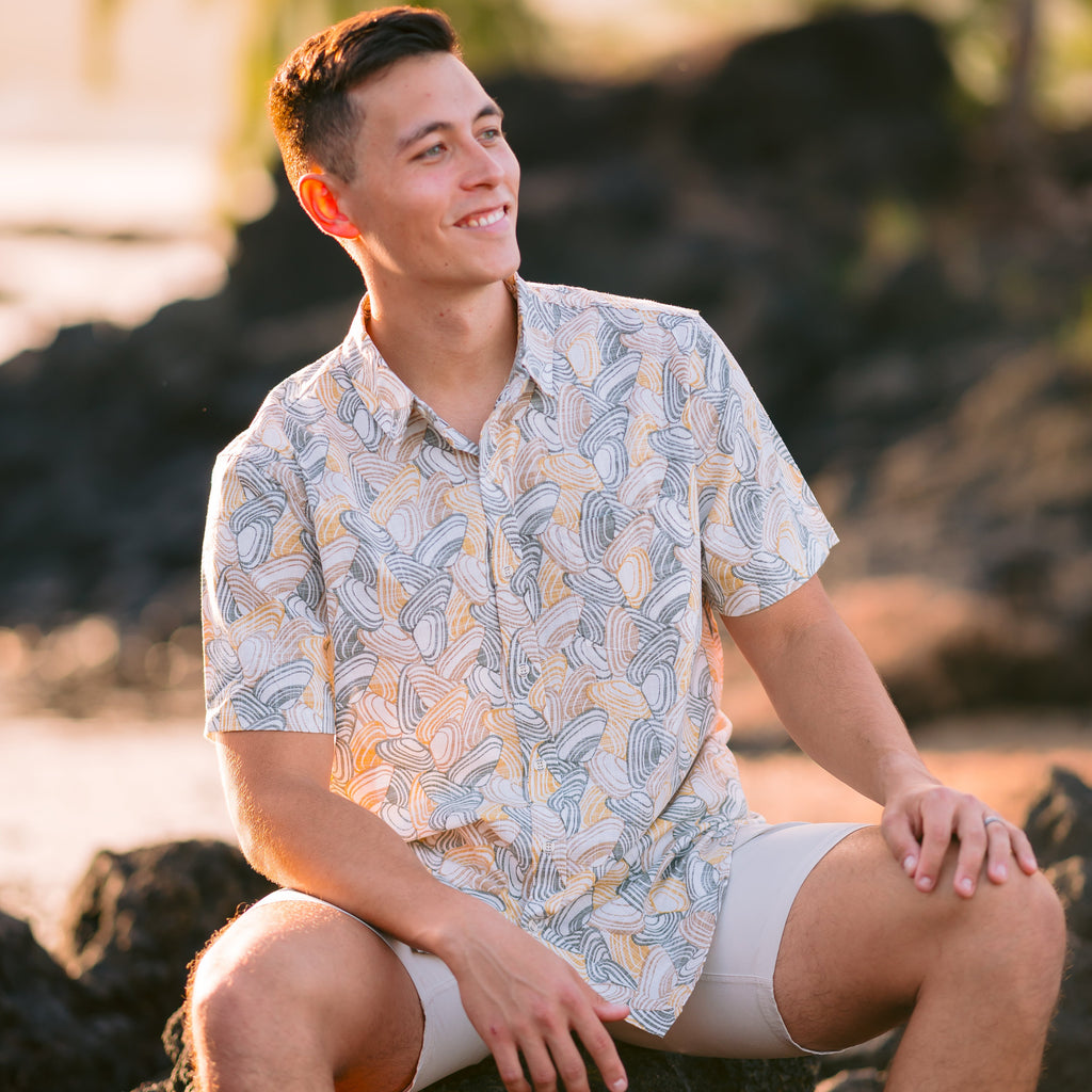 Pipi Shells Kiwi Classic Men's Shirt | Clothes for Coastal Living